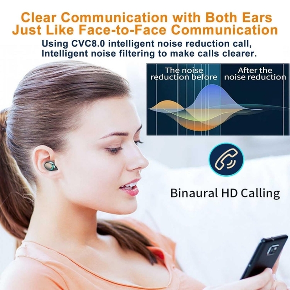 HKEEY | Cell Phones & Accessories | True Wireless Earbuds With Power ...